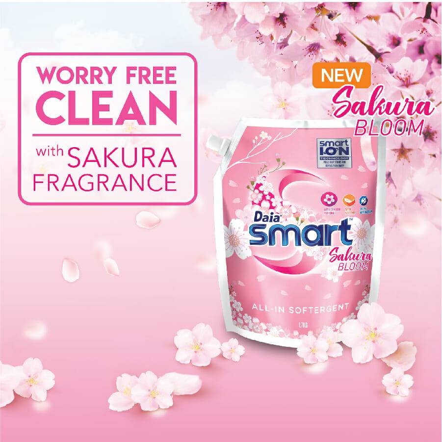 Daia Smart Liquid Detergent All-In Softergent Sakura Bloom 1.7kg ...