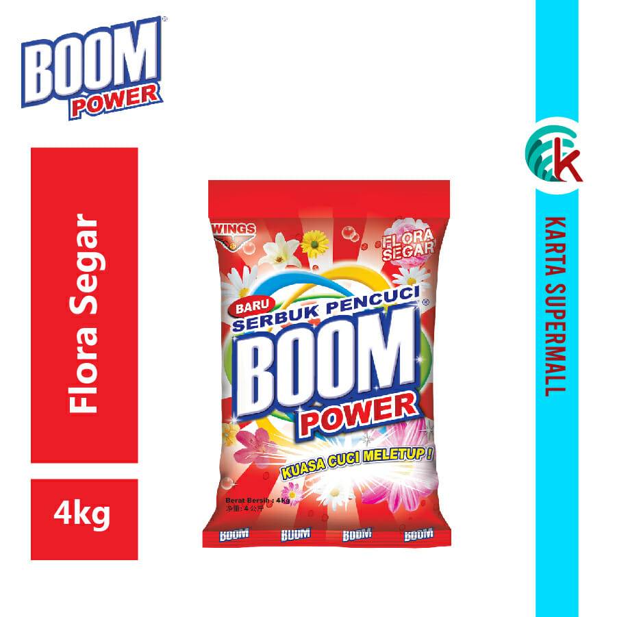 BOOM Powder Detergent Flora Segar 3.8kg - Karta Supermall
