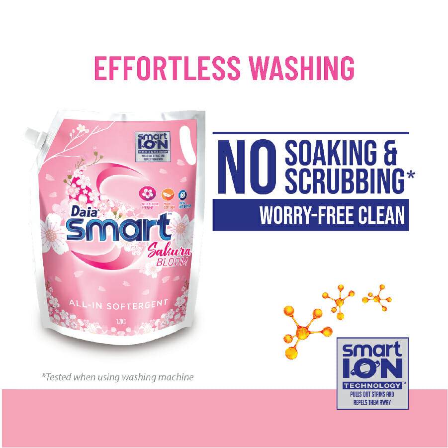 Daia Smart Liquid Detergent All-In Softergent Sakura Bloom 1.7kg ...
